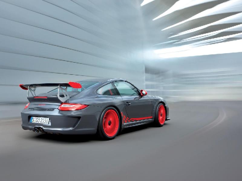 Affiche poster 2010 Porsche 911 GT3 RS gris et rouge - acheter Affiche ...