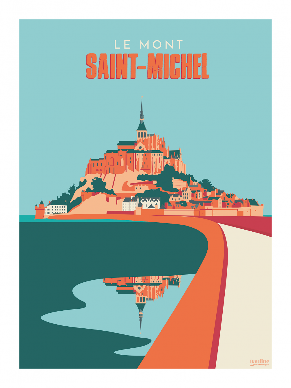 Affiches & posters Poster photo illustration Le Mont Saint-Michel