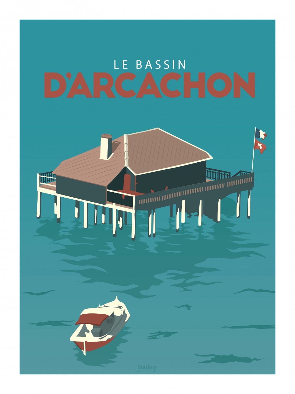 Illustration Le bassin d'Arcachon - acheter Illustration Le bassin d ...