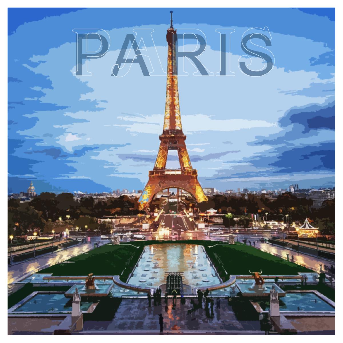 Affiche Paris tour Eiffel - acheter Affiche Paris tour Eiffel (59049 ...